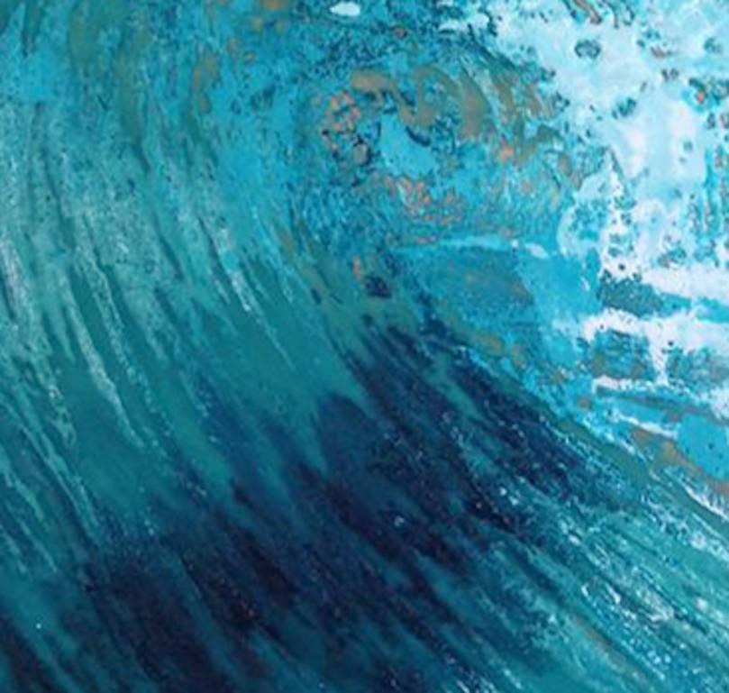 Jim Inzero - Glass Wave, Expressionist Seascape Painting For Sale at ...