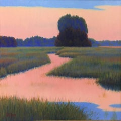 Robert Scott Jackson - Red Sails at Sunset, Oil Landscape Painting ...