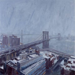 Ellen Bradshaw - Slavin's, Fulton Fish Market, Oil Painting on Canvas ...