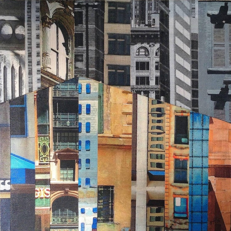 Marilyn Henrion - New York Windows 1449, Mixed Media on Canvas, Mixed ...