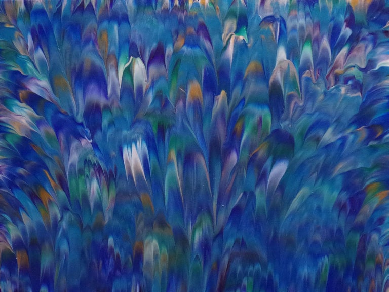 Alexandra Romano - Peacock II, Original Textured Feathers, Painting ...