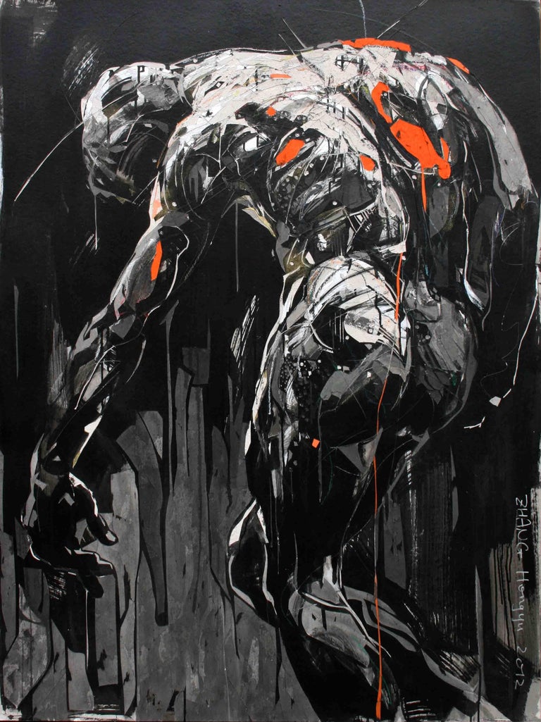 Zhang Hongyu - Tribute to Rodin 2 - Contemporary painting at 1stDibs