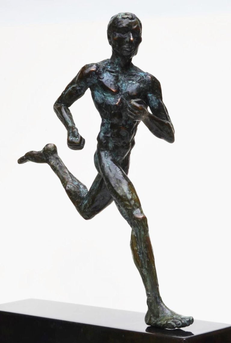 Yann Guillon - Sprinter, bronze running man sculpture, Bronze Sculpture ...