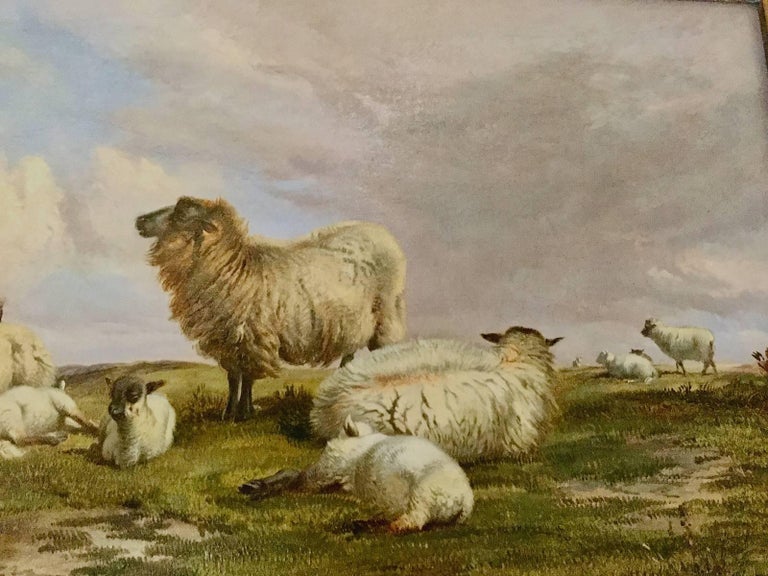 Thomas George Cooper - Sheep in a Landscape An English Scene Victorian ...