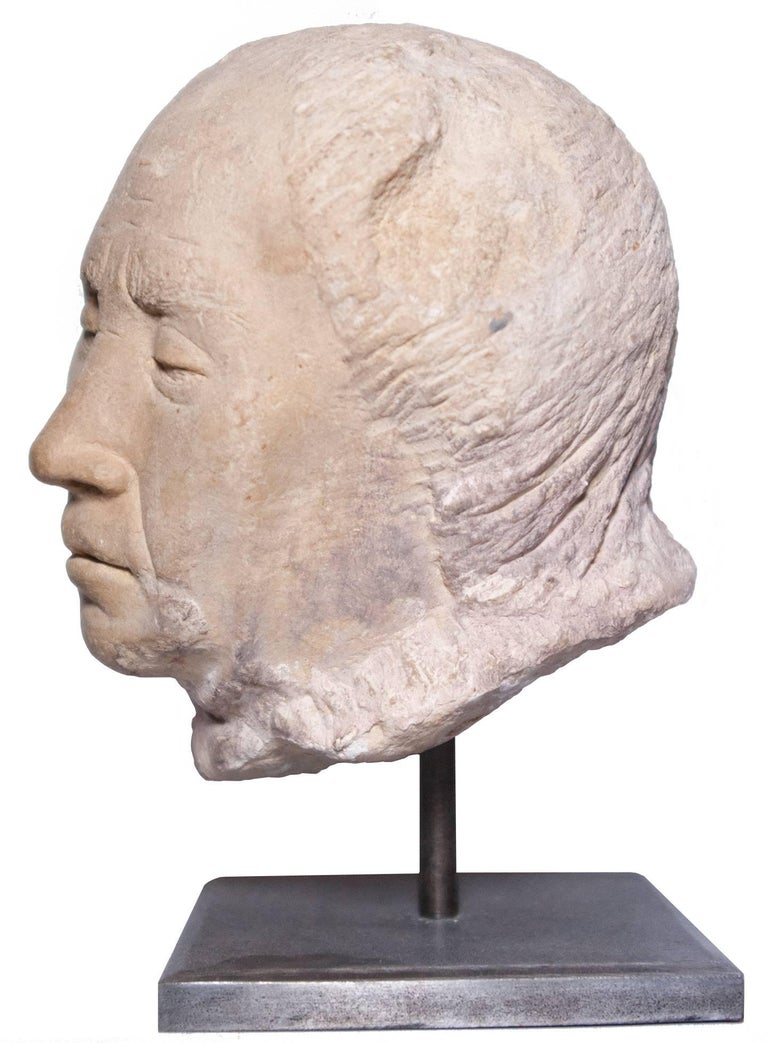 Unknown - Presumed portrait head of Cardinal Jean Rolin, circle of le ...