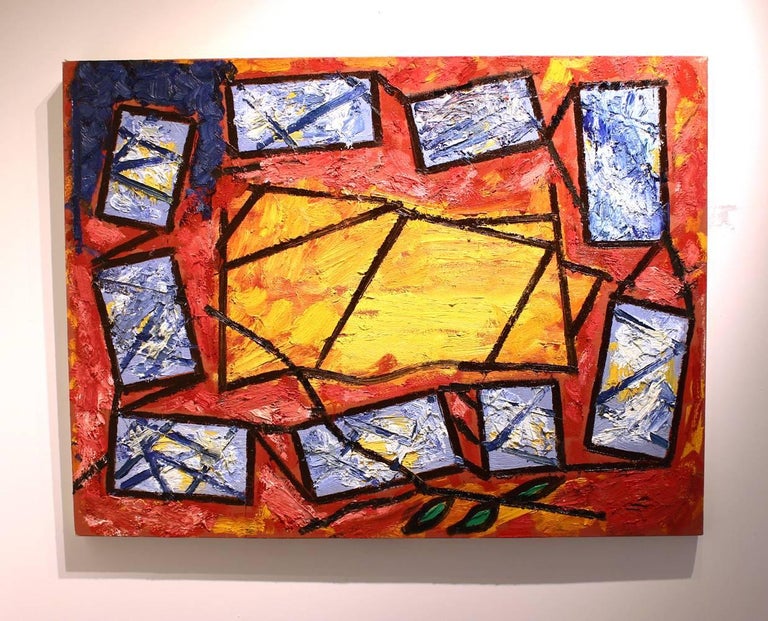 David Urban - Untitled, abstract oil painting on canvas For Sale at 1stDibs