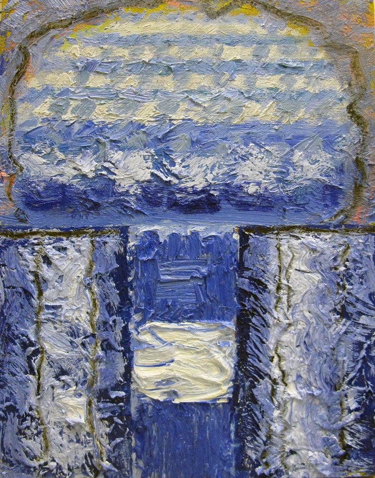 David Urban - Untitled (Halifax Harbour), abstract oil painting on ...