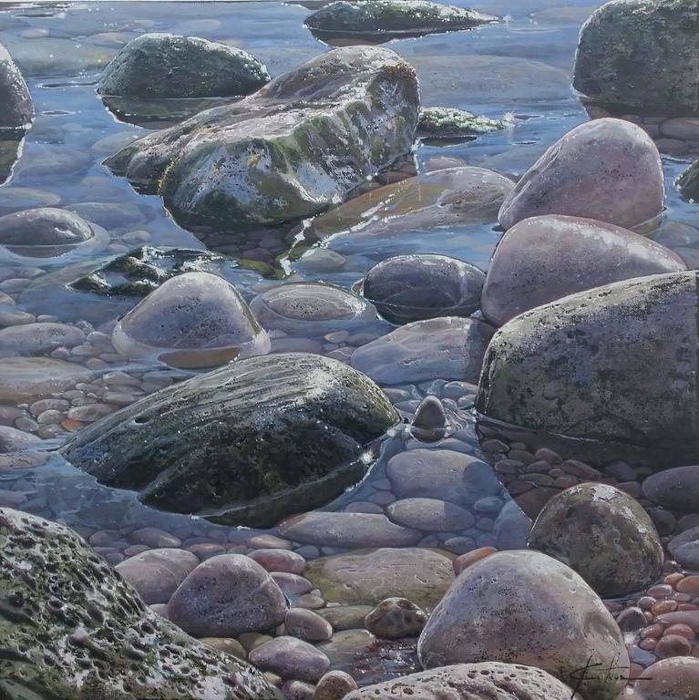 Marc Esteve - Surf, Painting For Sale at 1stdibs