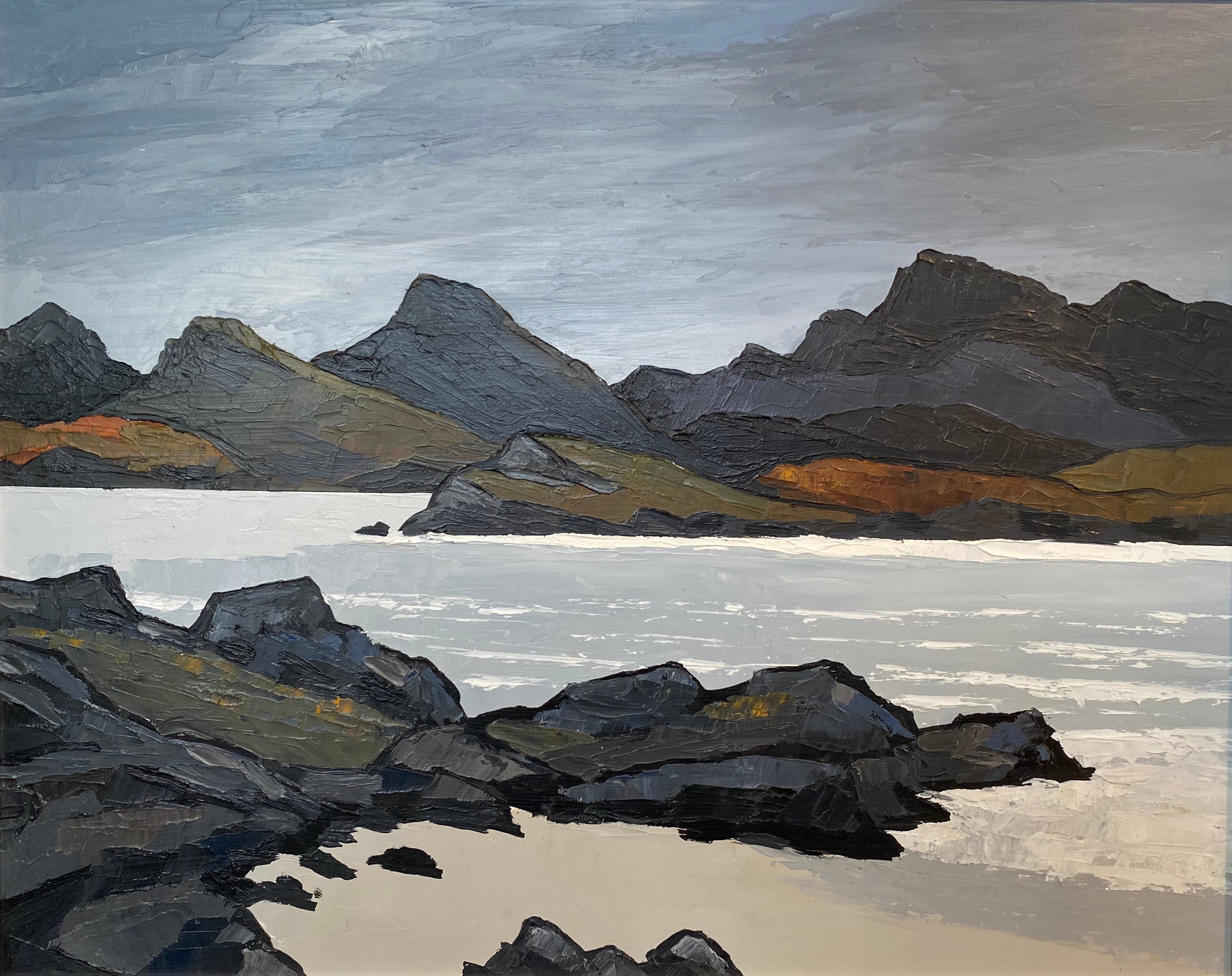 David Barnes - 'Snowdonia Farm' Contemporary Welsh Landscape painting ...