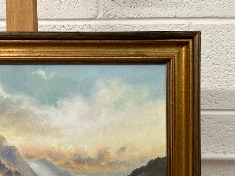 Wendy Reeves - Oil Painting of Highland Cows in Scotland Loch by 20th ...