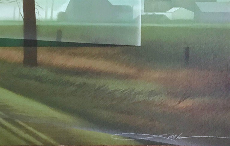 Frank Licsko - Roads, Hand Drawn Lithograph, Country Road Landscape at ...