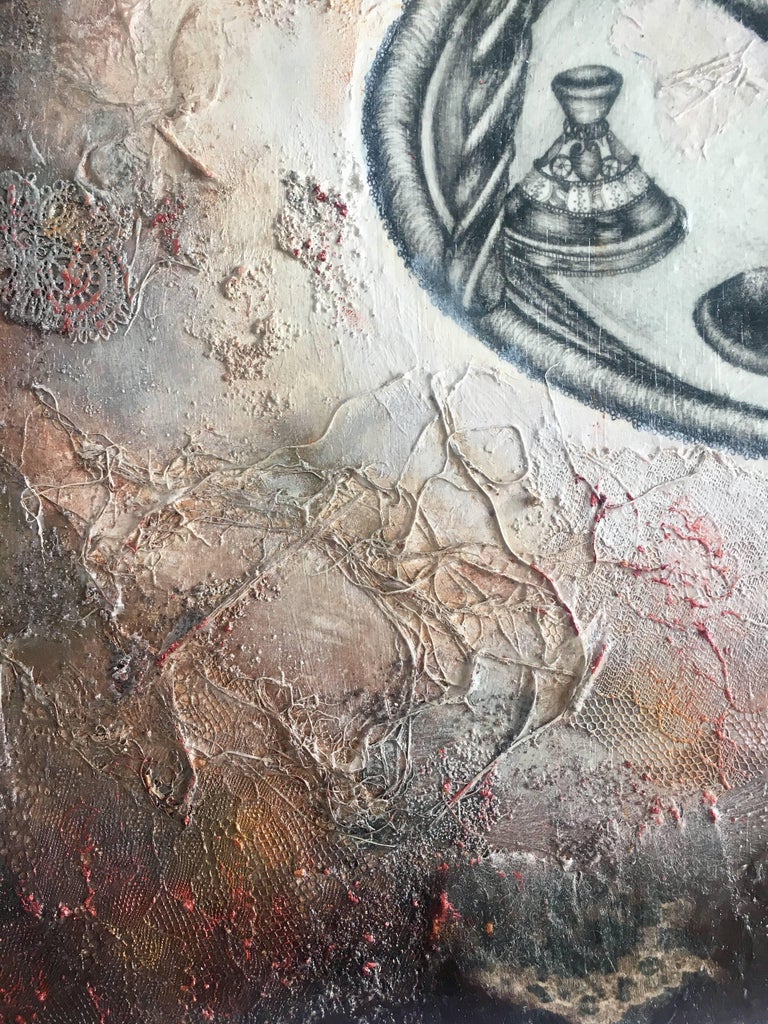 Sarah Tse - "Turkish Tea Set" Surrealism painting with animals, with ...