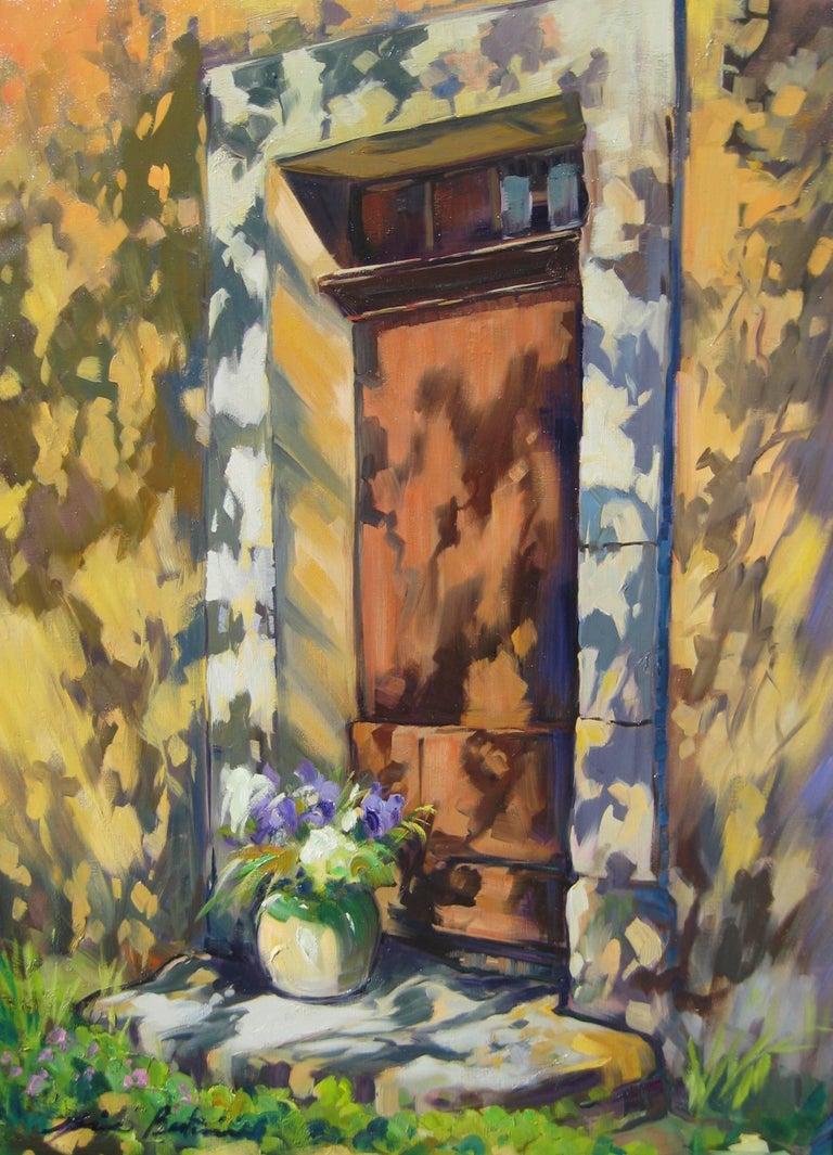 Maria Bertran - "Shadows On The Door" Contemporary Impressionist Oil ...
