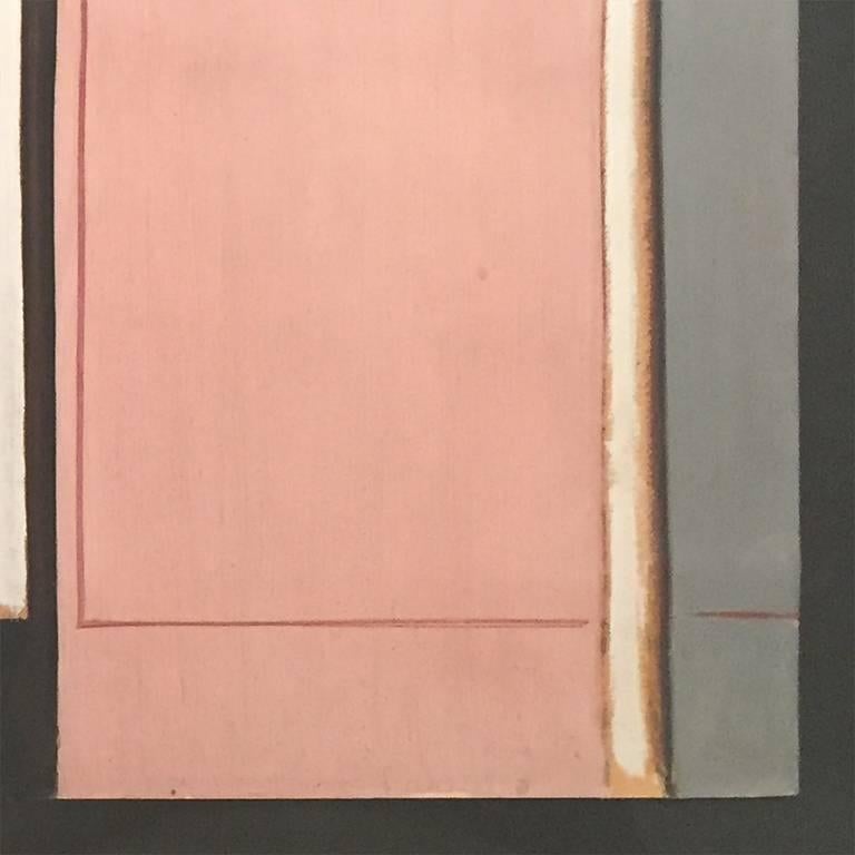 Luc Peire - Luc Peire "Study for Gerium" 1959, Oil on Paper Abstract ...