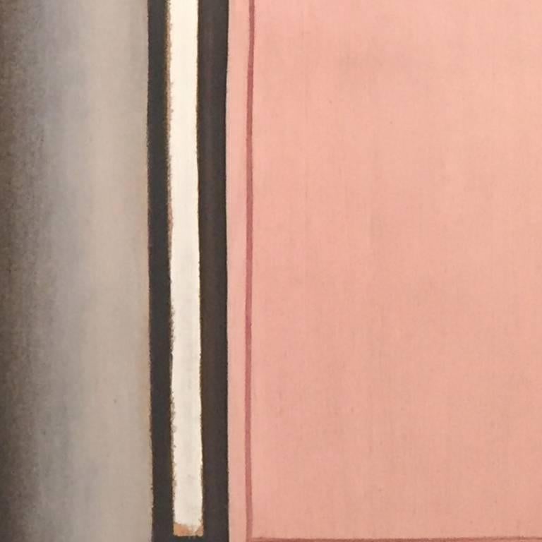 Luc Peire - Luc Peire "Study for Gerium" 1959, Oil on Paper Abstract ...