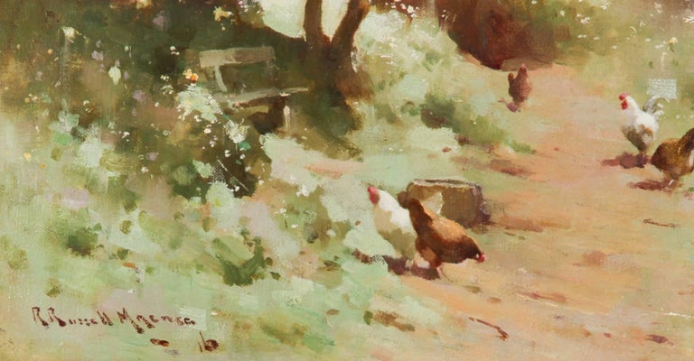 Robert Russell Macnee - Robert Russell MacNee - 20th Century Signed Scottish Oil, Cottage with ...