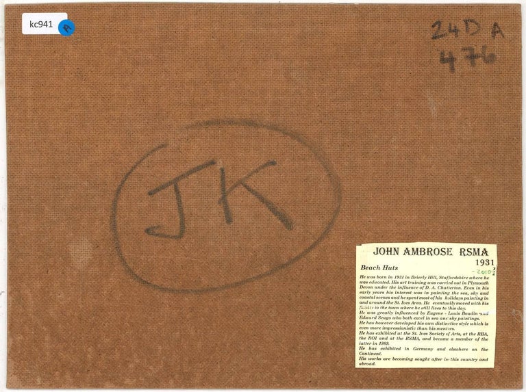 John Ambrose RSMA - John Ambrose RSMA - Signed 20th Century English Oil ...