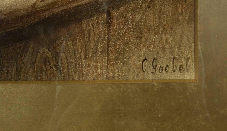 Carl Goebel - Carl Goebel (1824-1899) - Signed and Framed Austrian ...