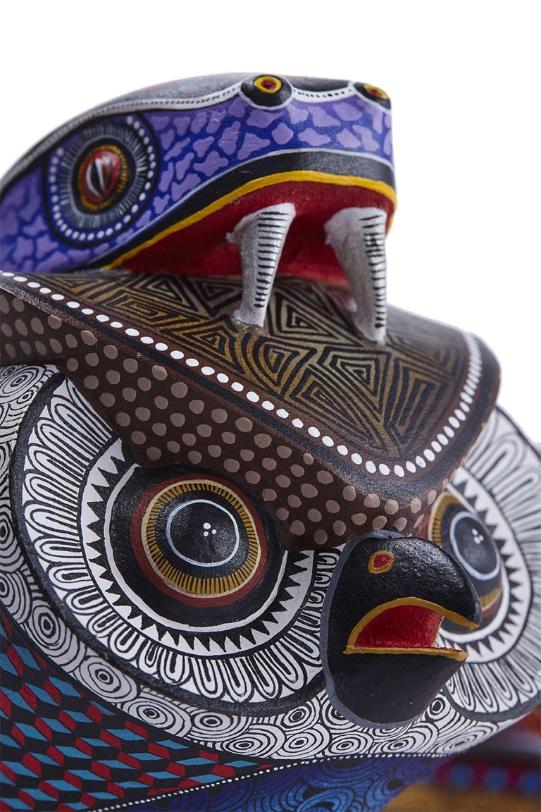Manuel Cruz Prudencio - Fusion Vibora - Buho / Wood carving Alebrije ...