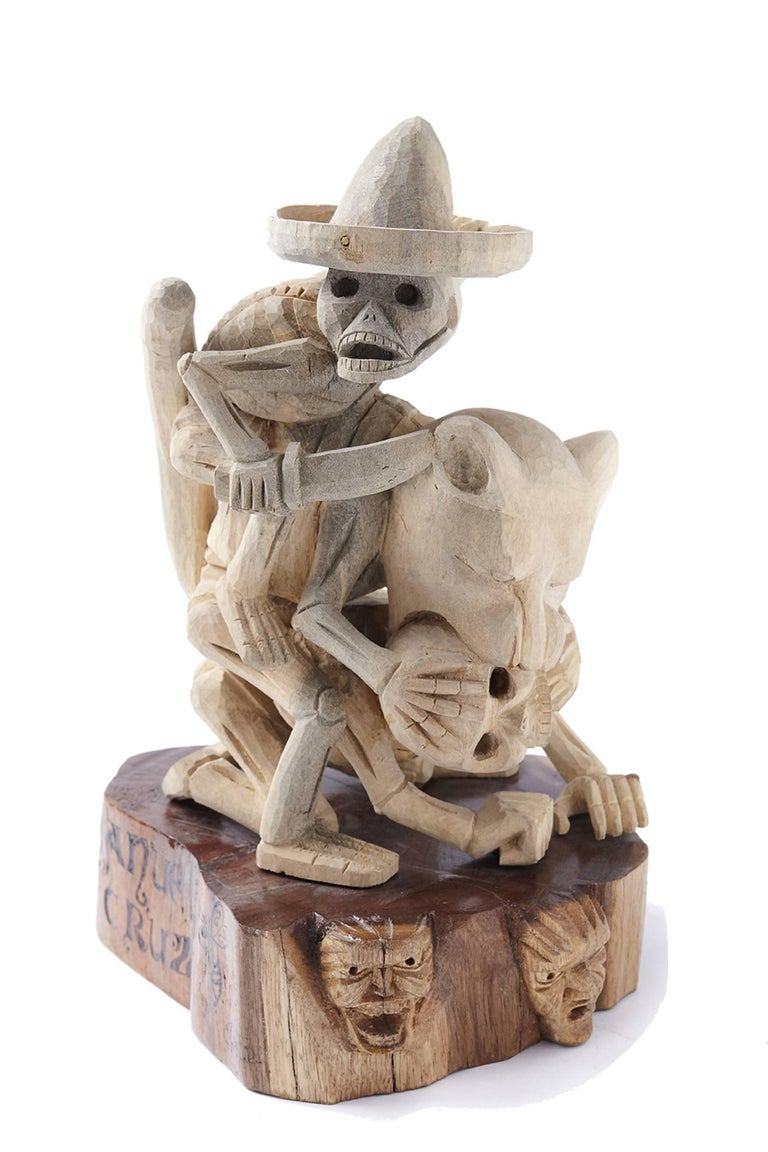 Manuel Cruz Prudencio - Juicio de la Muerte / Wood carving Alebrije ...