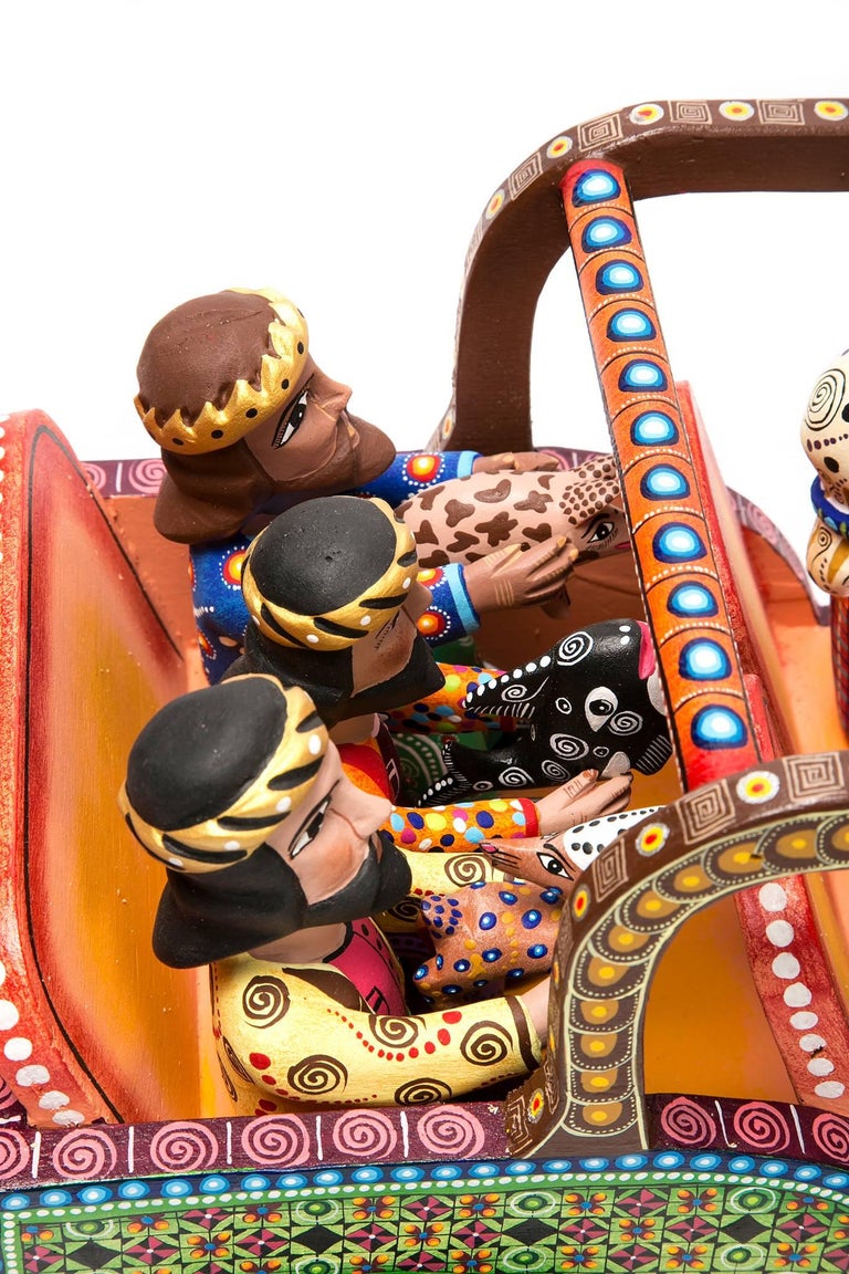 Agustin Cruz Tinoco - 20'' Tall Nativity Jeep Wood carving Alebrije ...