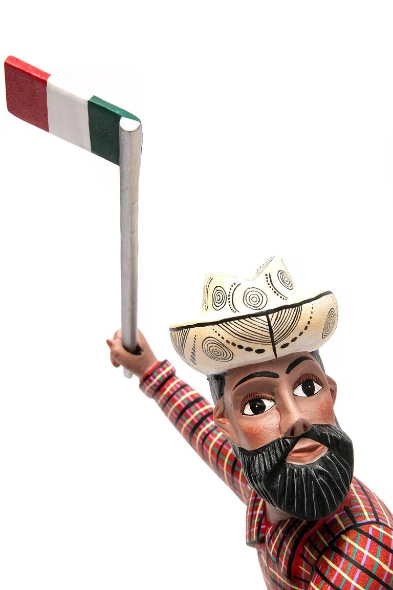Agustin Cruz Tinoco - 17'' El Jinete / Woodcarving Mexican Folk Art ...