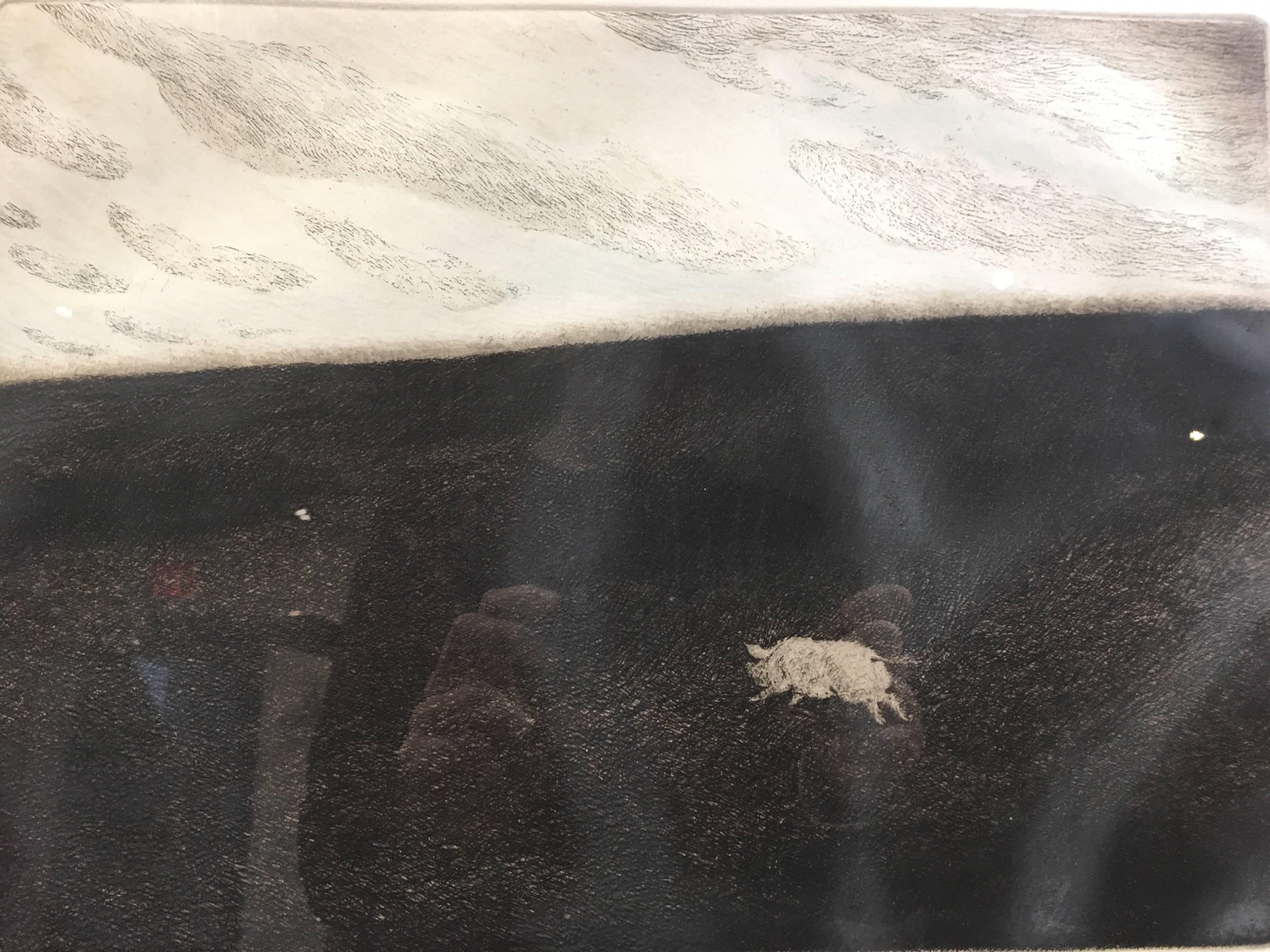 Jamie Wyeth - Runaway Pig For Sale at 1stDibs | jamie wyeth pig print