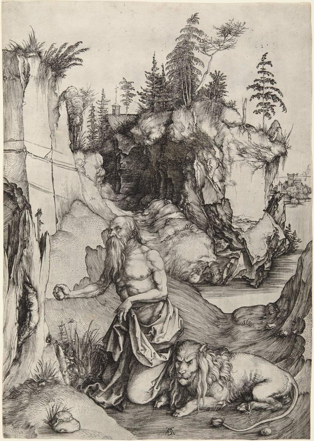Albrecht Dürer - ST. JEROME PENITENT IN THE WILDERNESS at 1stdibs