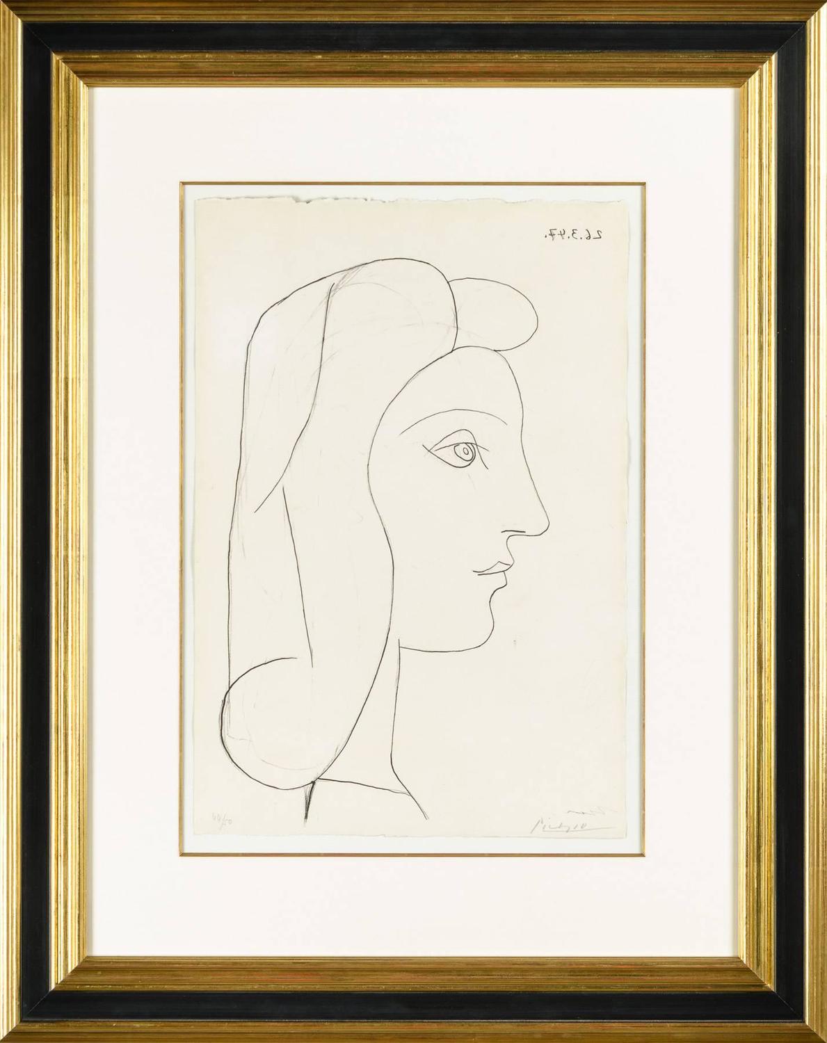 Pablo Picasso - Profil de Femme at 1stdibs