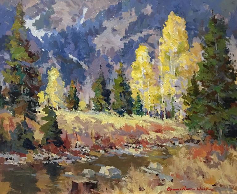 Edward Norton Ward - Aspens Near Moose, Painting at 1stdibs