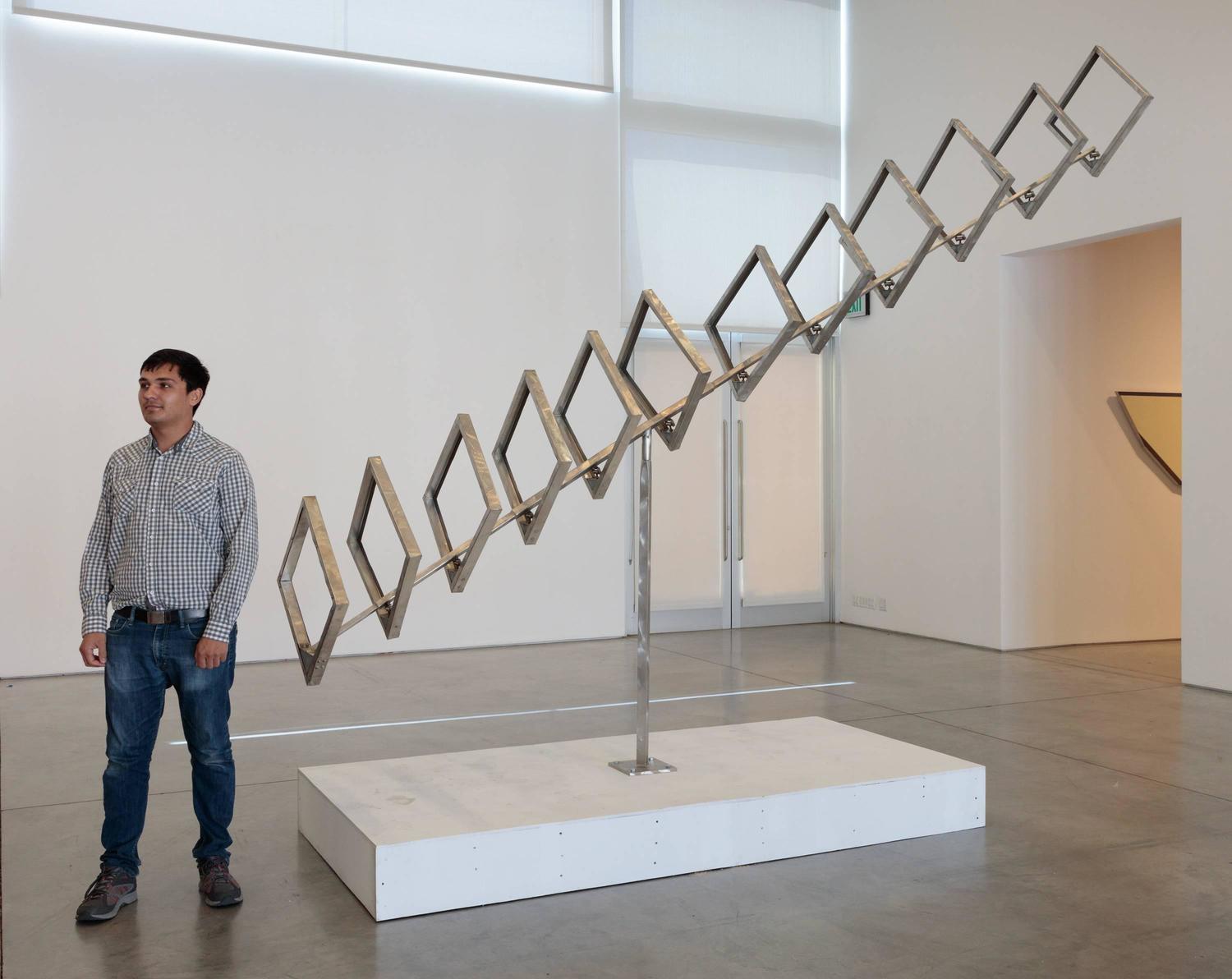 George Rickey - Oblique Column of Open Squares at 1stdibs