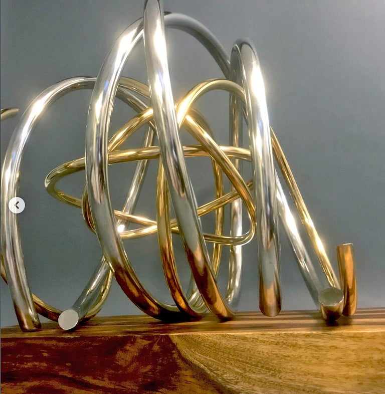 Mark Beattie - 24ct Gold Plated Nickel Plated Copper Orb on 60yr old ...
