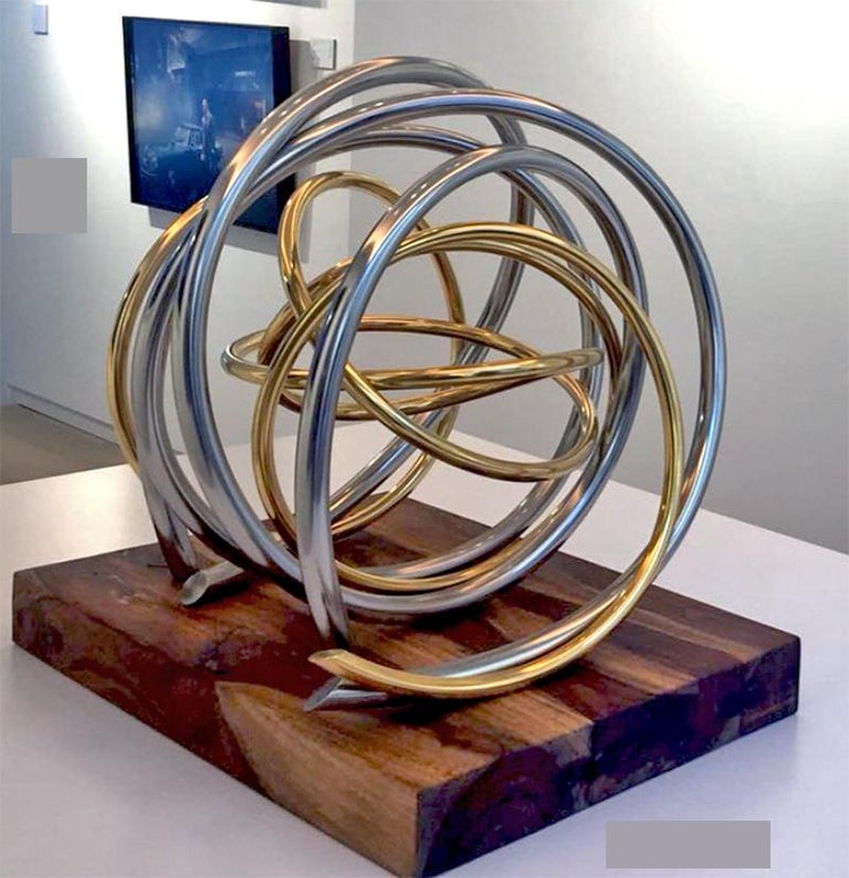 Mark Beattie - 24ct Gold Plated Nickel Plated Copper Orb on 60yr old ...