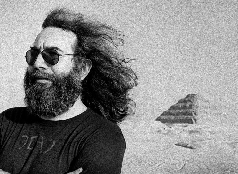 Adrian Boot - Jerry Garcia at the Pyramids For Sale at 1stDibs | jerry ...