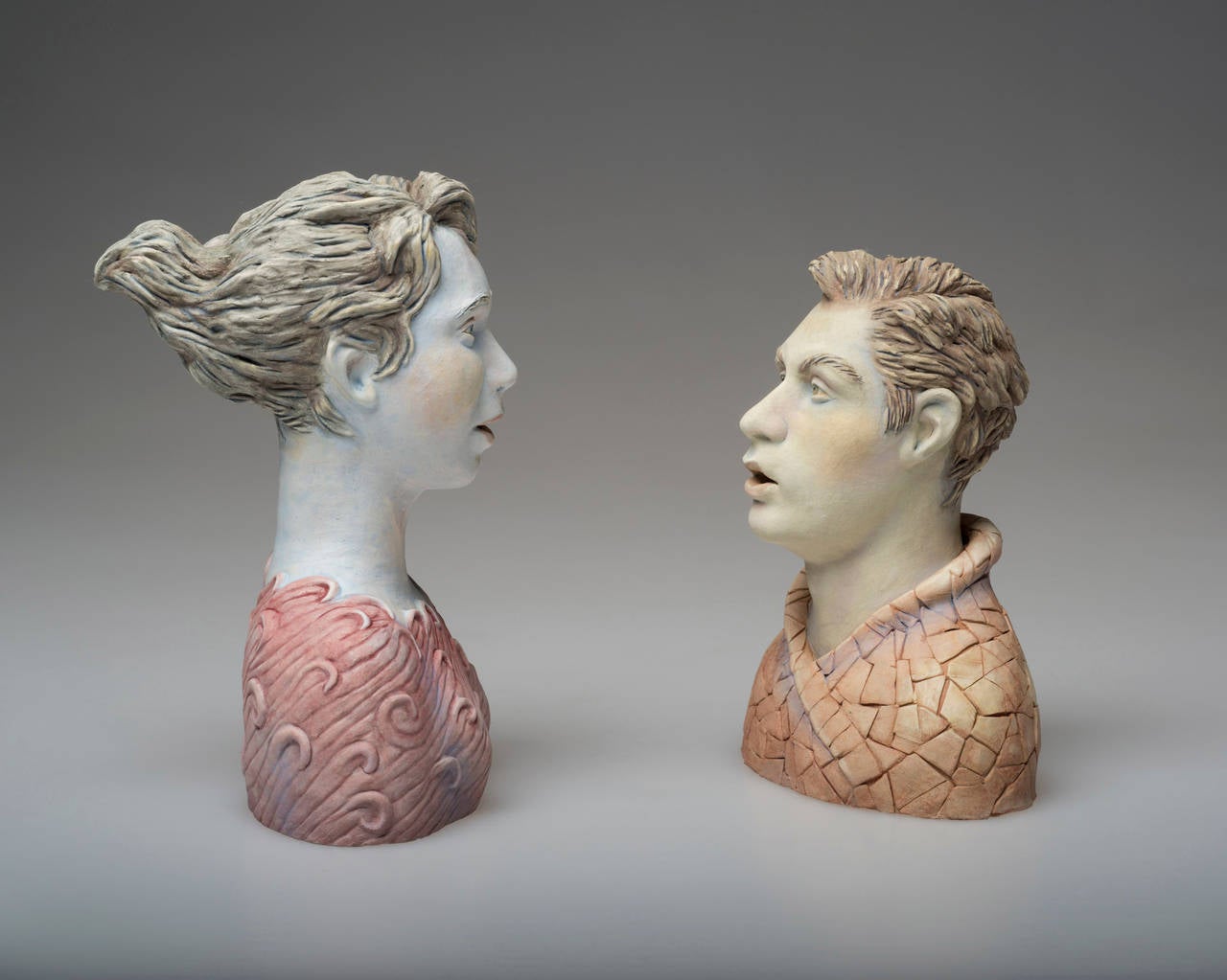 Beverly Mayeri - "Conversations", 10 Piece Ceramic Sculpture ...