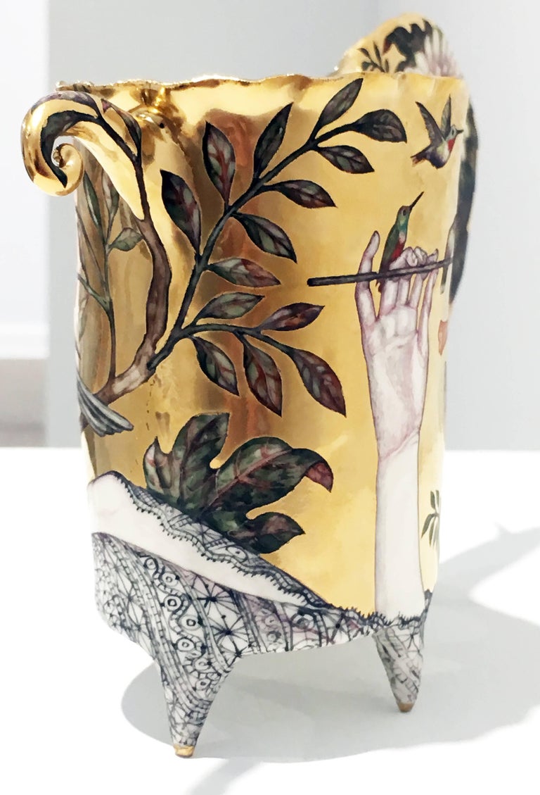 Irina Zaytceva - Contemporary Porcelain Sculpture with Gold Luster and ...