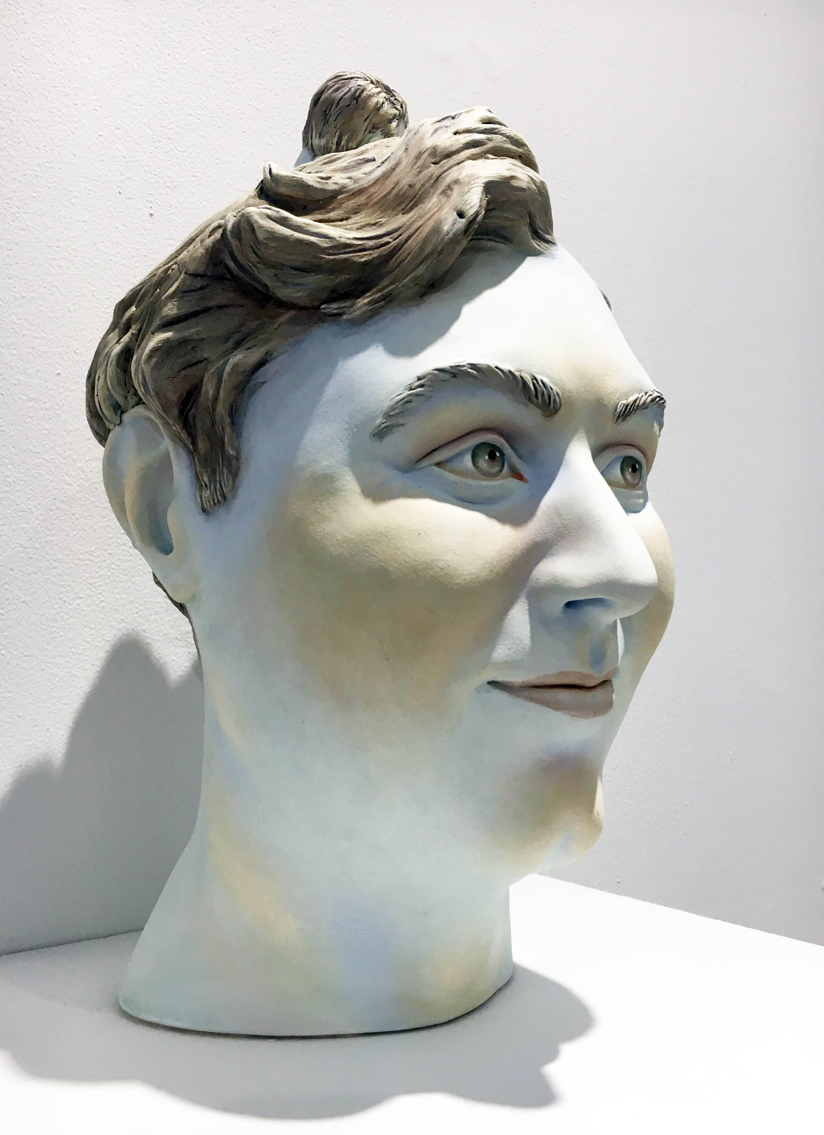Beverly Mayeri - "Looking Back", Ceramic Sculpture Painted with ...