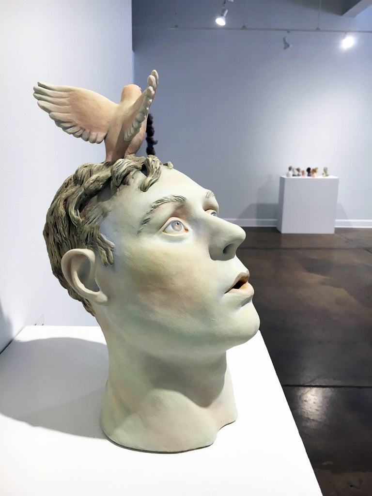 Beverly Mayeri - "Flight", Contemporary Ceramic Figurative Sculpture ...