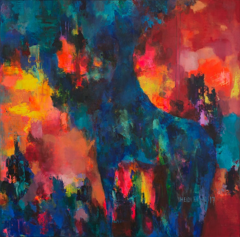 Heidi Efrati - Fading In Paradise, Painting For Sale at 1stdibs