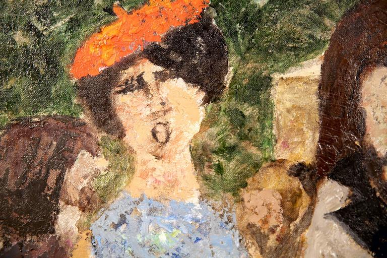 René Galant - Couple Strolling Through Paris at 1stDibs