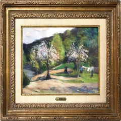 Gaston Sebire - Petit Bouquet Rouge, Painting For Sale at 1stdibs