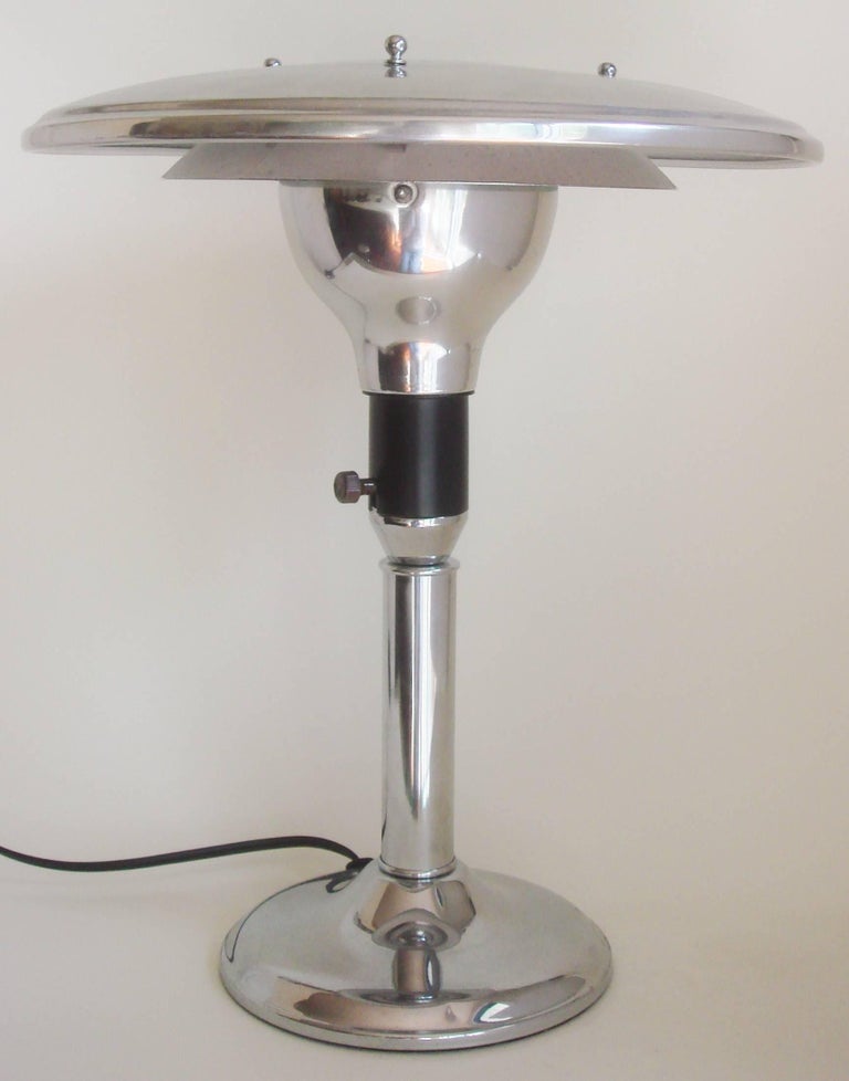 Pair of American Art Deco Chrome and Black Restored M.G. Wheeler Sight ...