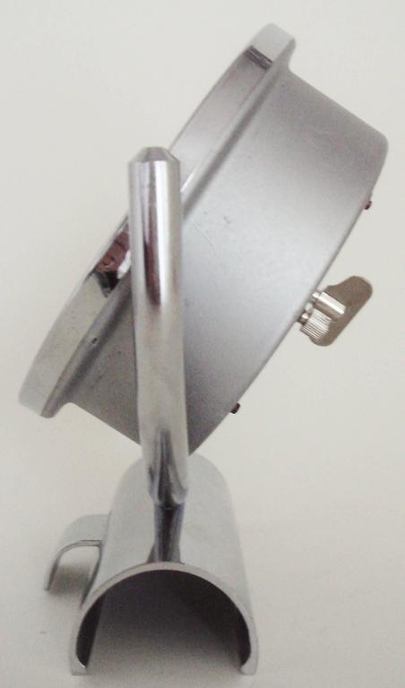 English Mid-Century Modern Chrome Mechanical 30-Hour Smiths Tilting ...