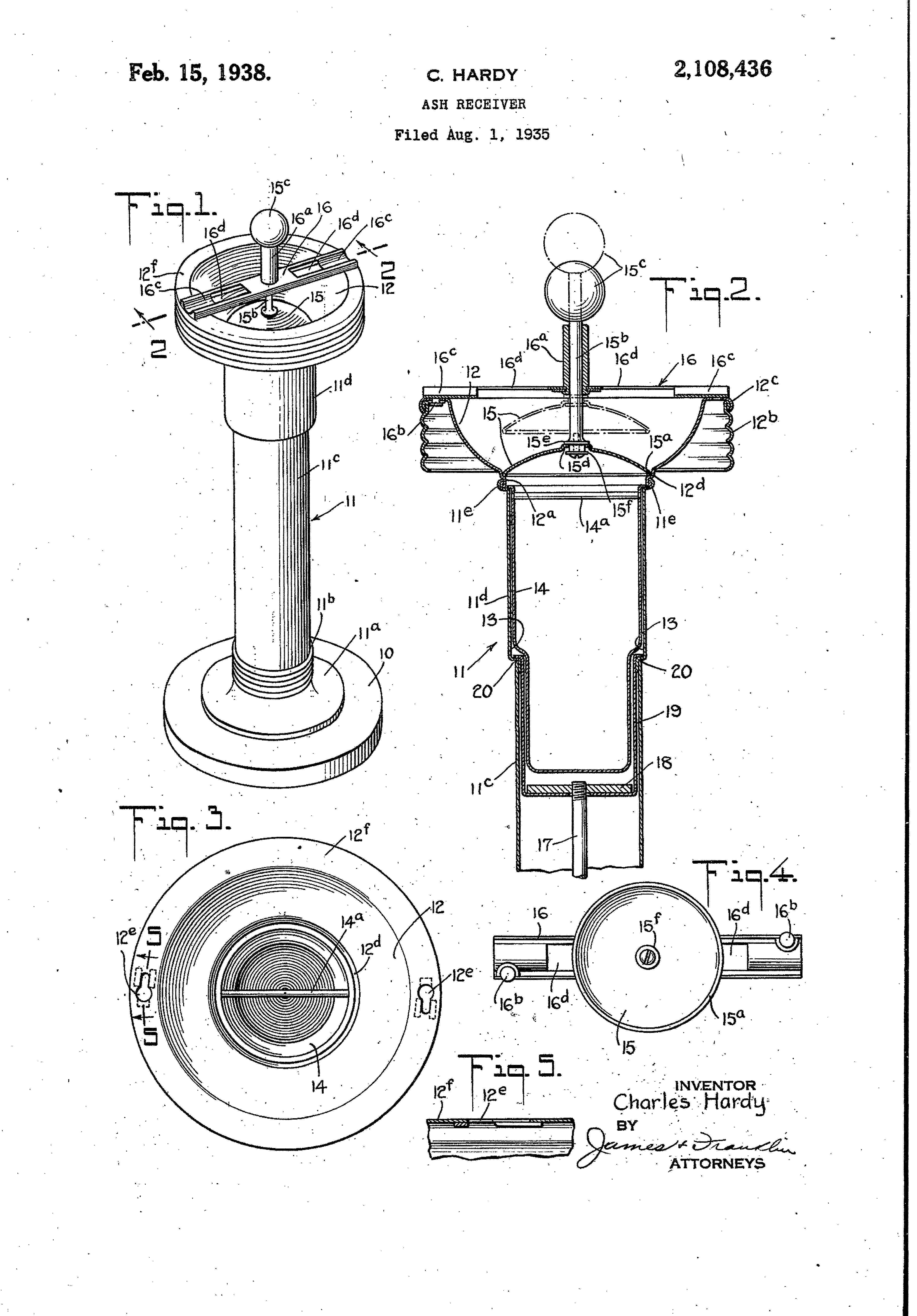 American Art Deco Chrome, Bakelite and Enamel Floor Ashtray by Belmet ...