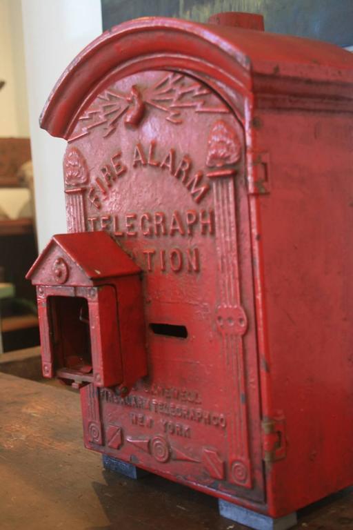 New York City Red Fire Alarm Box at 1stDibs