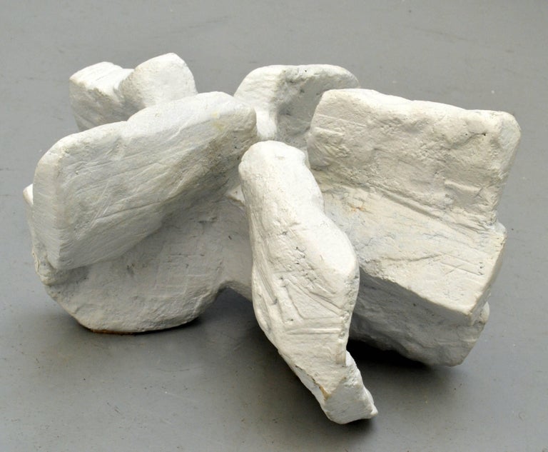 Chalk White Abstract Sculpture by Bryan Blow 2 For Sale at 1stDibs