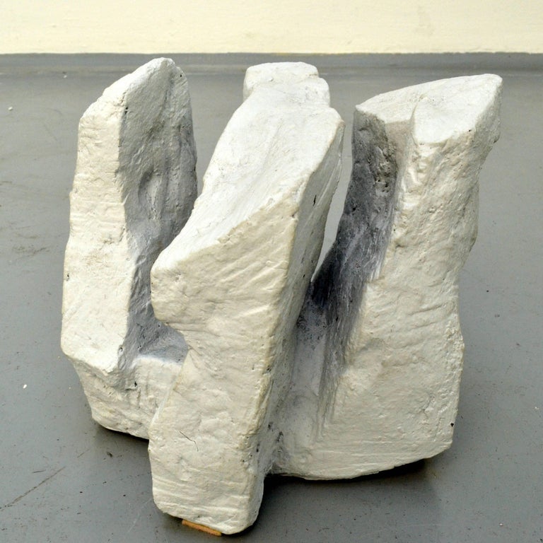 Chalk White Abstract Sculpture by Bryan Blow 1 For Sale at 1stDibs