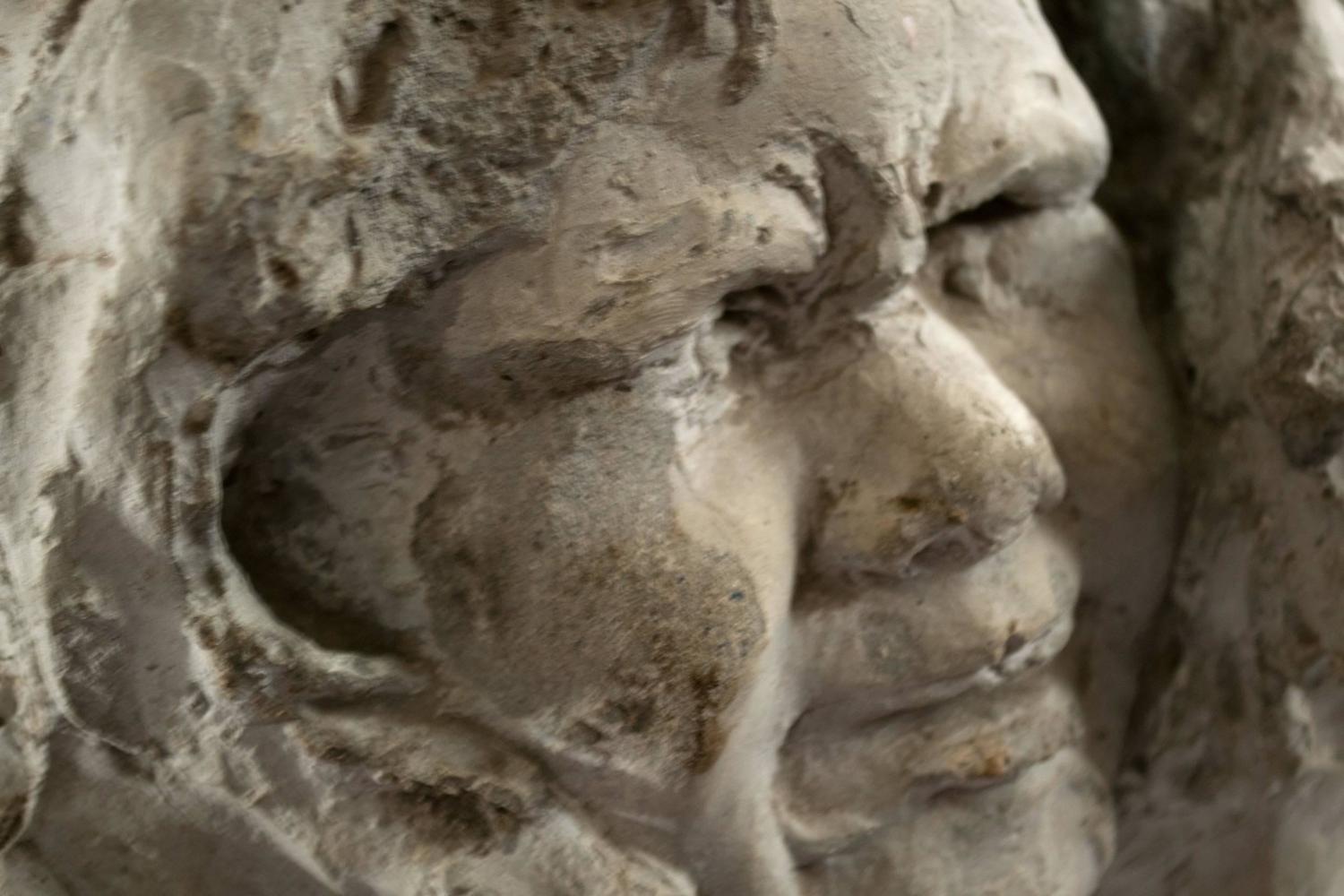 Plaster Study of a Head by Solon Borglum For Sale at 1stdibs