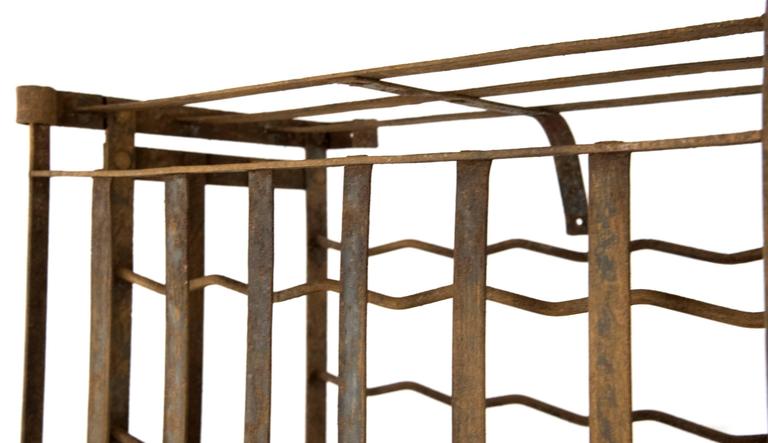 Wrought Iron French Wine Rack at 1stDibs