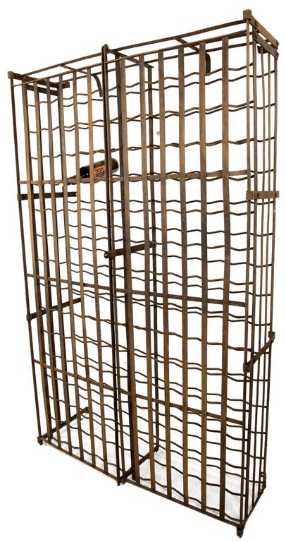 Wrought Iron French Wine Rack at 1stDibs